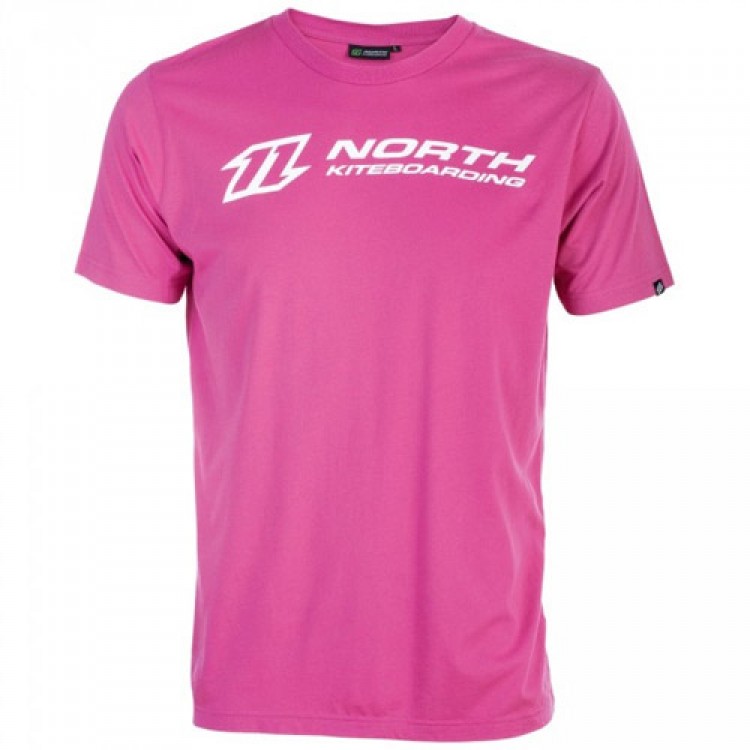North Kiteboarding T-Shirt Logo Hibiscus Pink | SurfPM